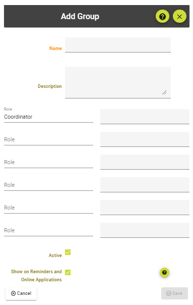 Adding a Membership Group
